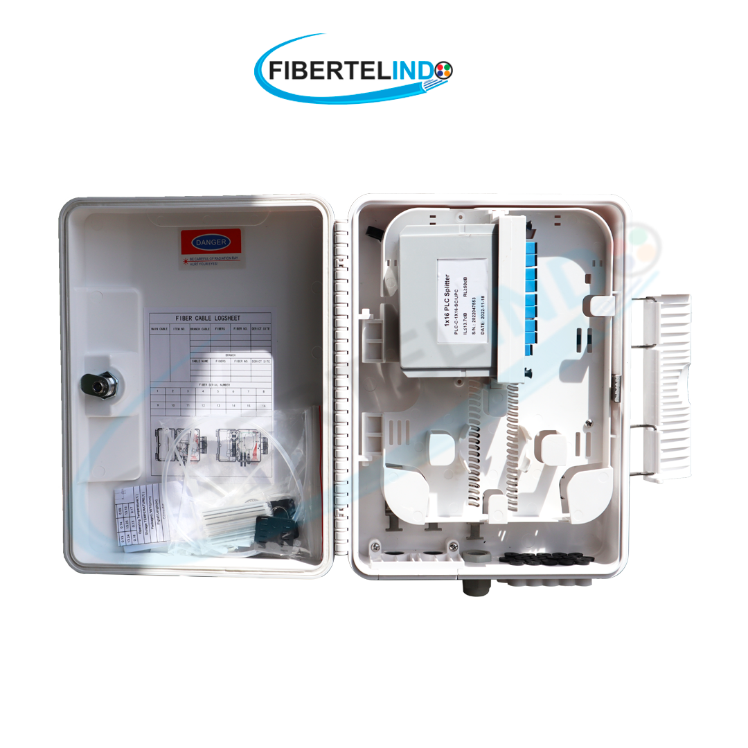 ODP Fiber Optic Fibertelindo dengan Splitter Box 1:8 dan 1:16